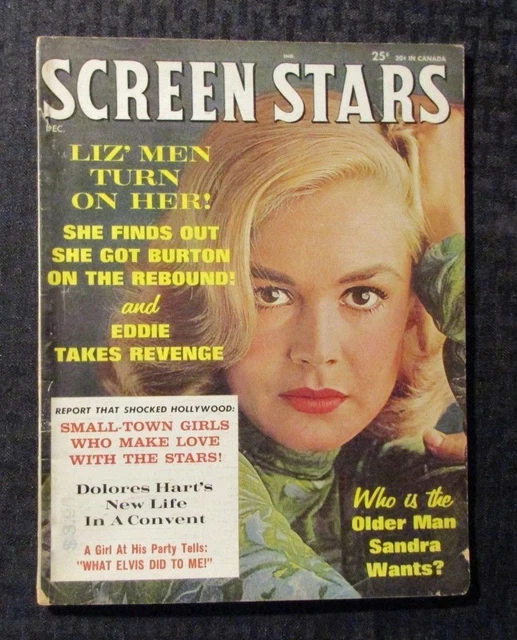 1963 DEC SCREEN STARS Magazine v.21 #6 VG 4.0 Sandra Dee / Liz Taylor ...