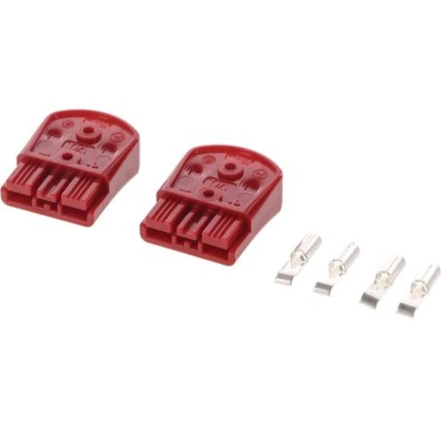 MINI ANDERSON PLUG Connector Kit, 35A Red - 2 Housings and 4 Contacts ...