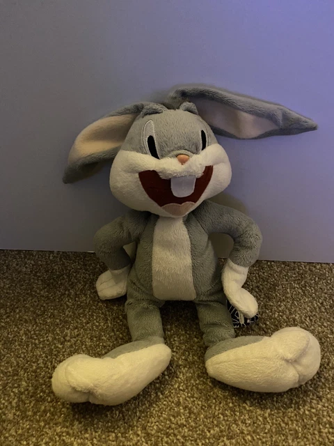 BOOTS BUGS BUNNY Soft Toy 12” Plush Looney Tunes Rabbit Warner Bros ...