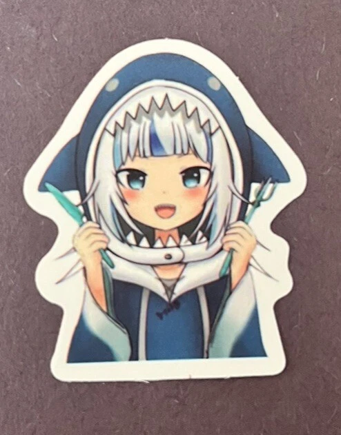 HOLOLIVE GAWR GURA Waterproof Sticker Vtuber Anime Manga $2.00 ...