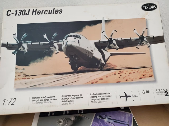 TESTORS ITALERI LOCKHEED C-130J Hercules 1:72 Aircraft Model Kit EUR 55 ...