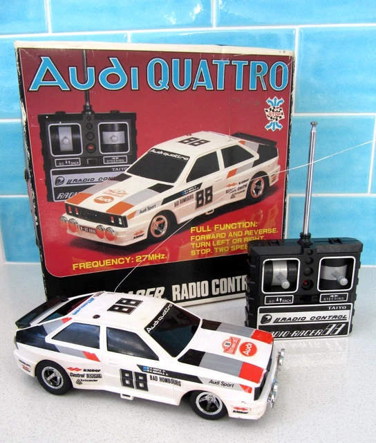 VINTAGE TAIYO AUDI QUATTRO Radio Racer Remote Control Car And Box Japan ...