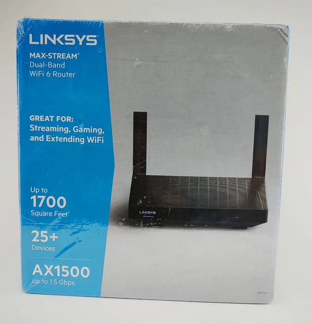LINKSYS MESH WIFI 6 Router, Dual-Band, 1,700 Sq. ft Coverage, 25 ...