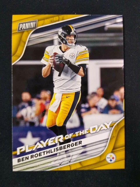 2020 PANINI PLAYER of the Day BEN ROETHLISBERGER #12 Steelers de ...