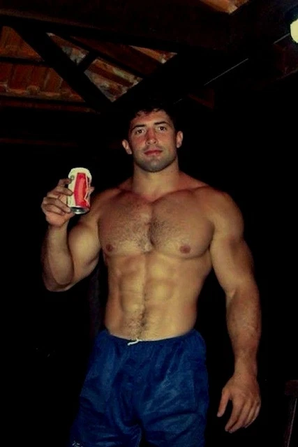 Shirtless Male Muscular Beefcake Fit Hunk Masculine Beefy Dude Photo