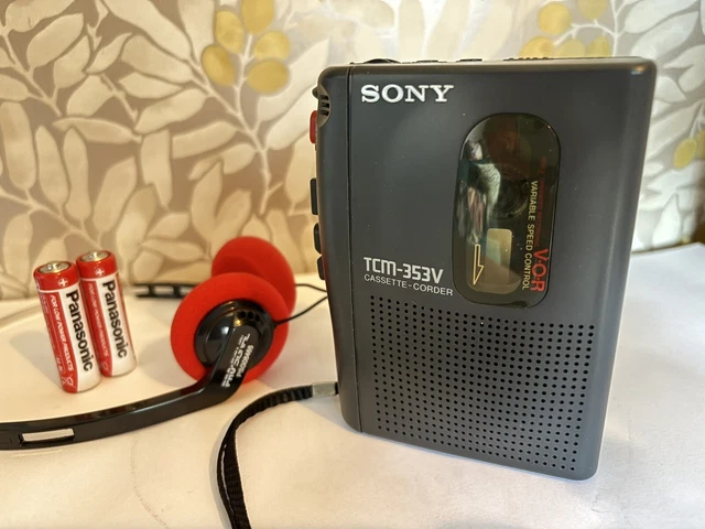 SERVICED SONY TCM-353V Cassette-corder Cassette Recorder NEW BELT ...