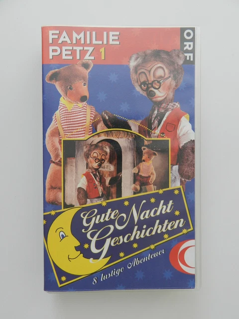 VHS VIDEO KASSETTE Familie Petz 1 Gute Nacht Geschichten Urania ...
