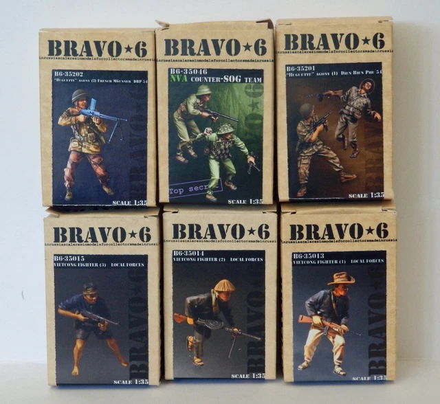 LOT DE 6 boites BRAVO 6 - Vietnam - 1:35 - maquettes Résine Non ...