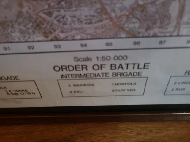 MAP OF ORDER Of Battle Of D Day Battle £20.00 - PicClick UK