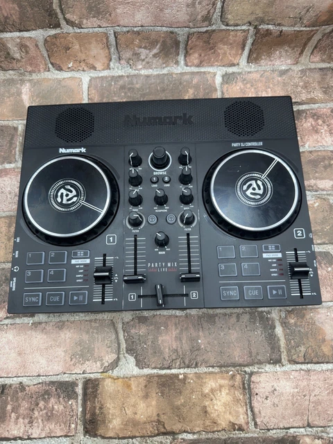 NUMARK PARTY MIX II DJ Controller with Built-In Light Show and Speakers ...