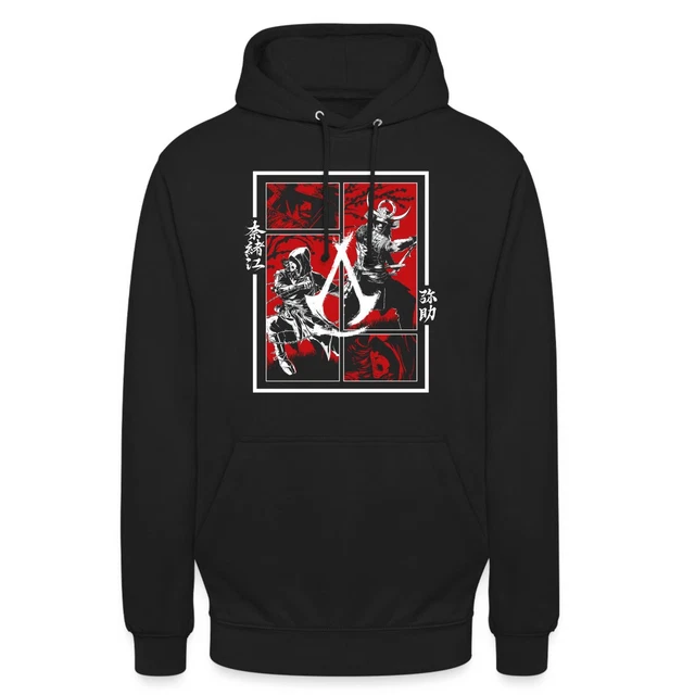 ASSASSIN'S CREED SHADOWS Logo Mit Naoe Und Yasuke Unisex Hoodie EUR 35 ...