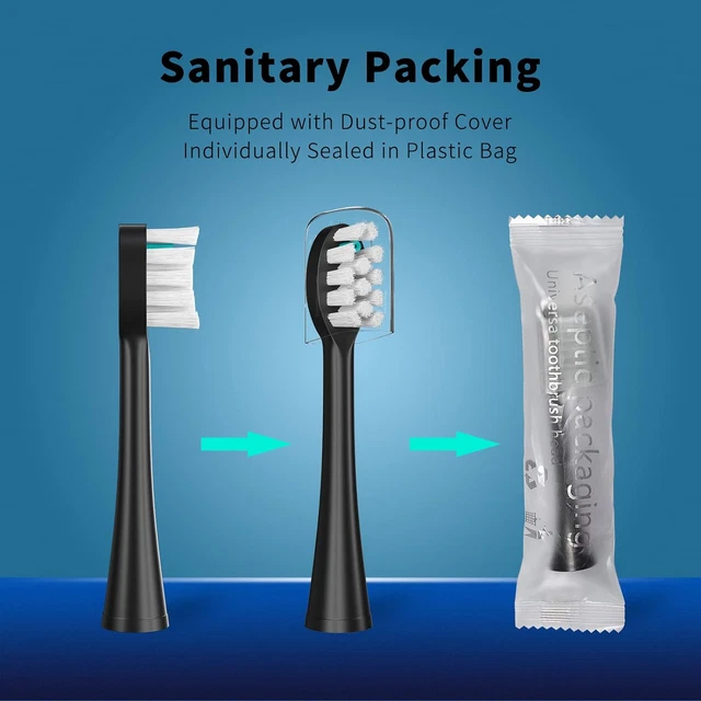 REPLACEMENT FLOSSING TOOTHBRUSH Heads with Covers for Waterpik Sonic ... REPLACEMENT FLOSSING TOOTHBRUSH Heads with Covers for Waterpik Sonic ...