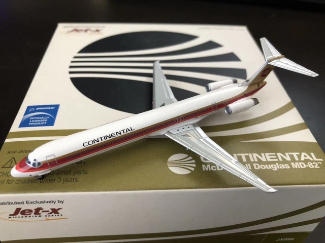 JET-X 1/400 JX099 Mcdonnell Douglas Md-82 Continental Serial Number No ...