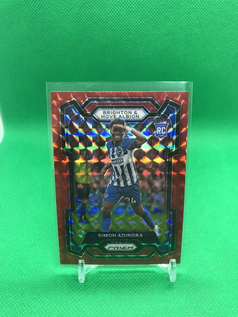 2023-24 PANINI PRIZM Premier League #98 Simon Aderra Mosaico Rosso RC ...