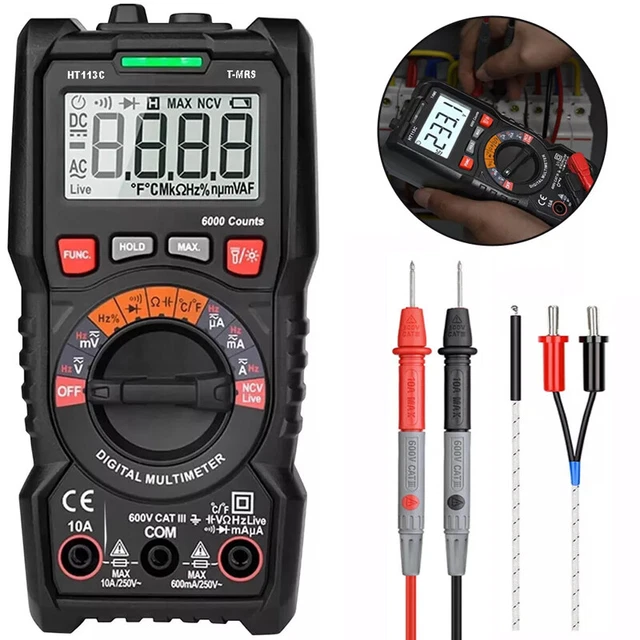 PROFESSIONAL DIGITAL MULTIMETER Voltmeter Ohmmeter Ammeter Multi Tester ...