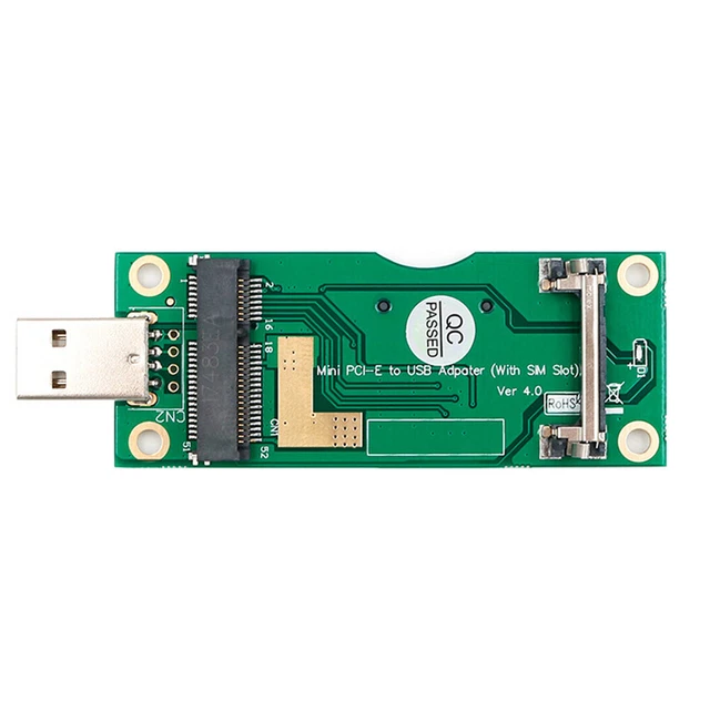 MINI PCI-E TO USB Adapter with SIM 8Pin Card Slot for WWAN/LTE Module ...