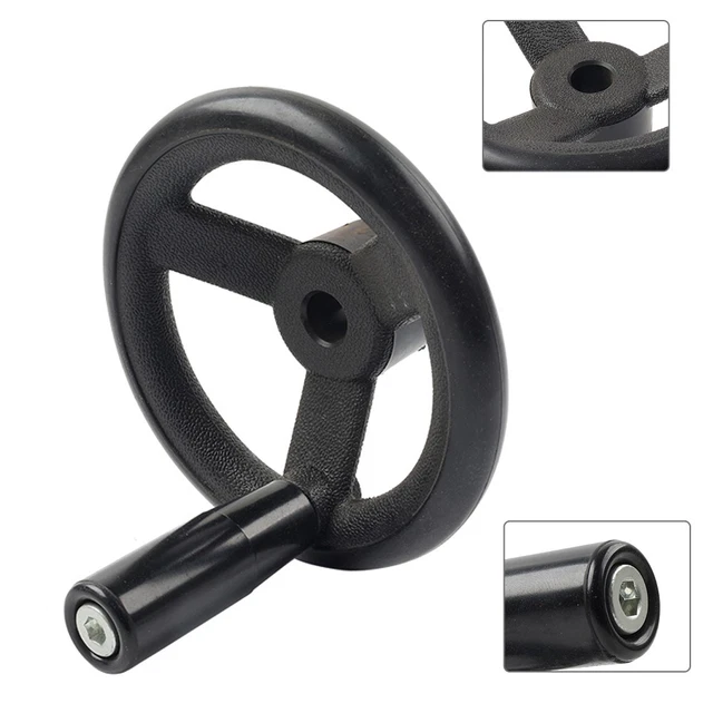 1PC 115*13MM 3 Spoked Hand Wheel With Handle For Milling Machine For ...