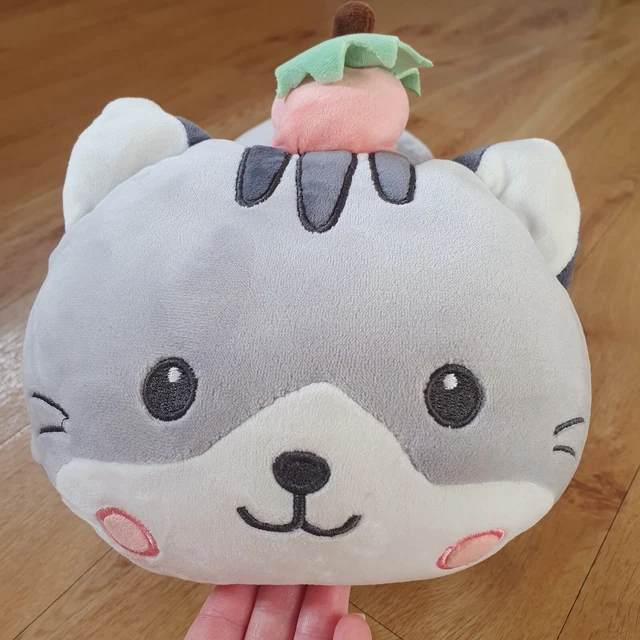 KENJI YABU STRAWBERRY Cat 15 Inches Long Grey Kawaii Kitty Kitten Cute ...