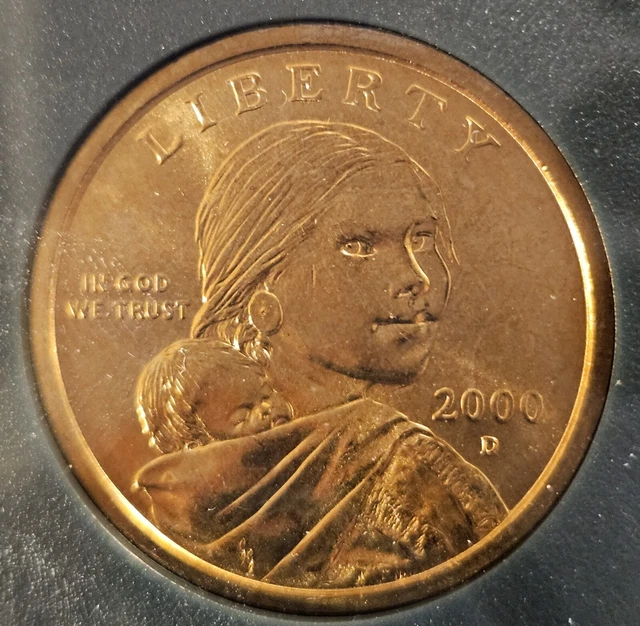 2000-D SACAGAWEA ONE U S. Dollar Coin Full Strike £7.08 - PicClick UK