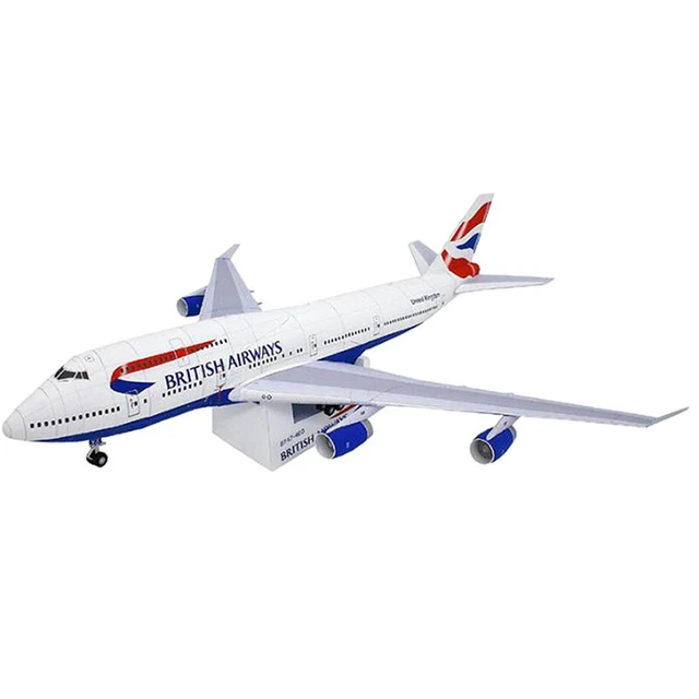 1:144 BOEING 747 Aircraft Civil Aviation Airliner DIY 3D Paper Card ...