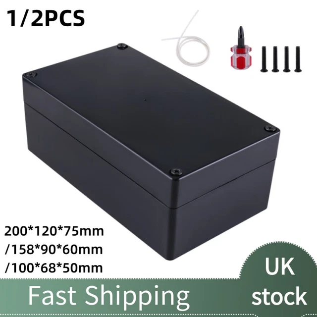 ABS PLASTIC ELECTRONIC Junction Enclosure Box IP65 Waterproof 100 / 158 ...