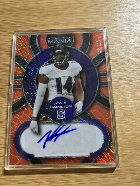 AUTOGRAPHE KYLE HAMILTON #/100 Auto Mania recrue Ravens EUR 5,13 ...