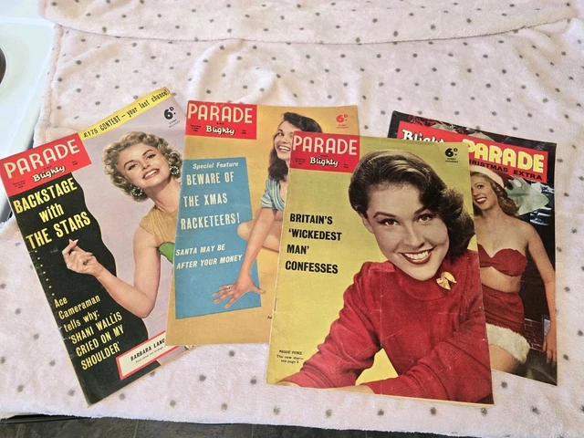VINTAGE BLIGHTY PARADE men's magazine 1950s/1960s X4 £11.11 - PicClick UK