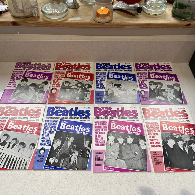 THE BEATLES MONTHLY Book Magazine - Complete Year 1976 - Full Set Of 8 ...