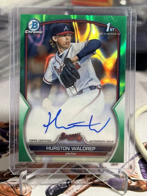 2023 BOWMAN DRAFT HURSTON WALDREP Auto Lava Verde /99 CDA-HWA Atlanta ...