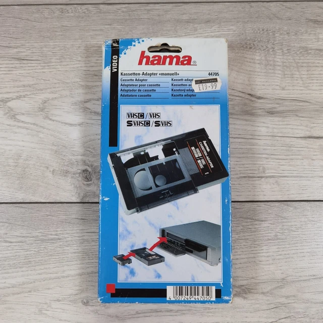 HAMA VHS-C S-VHS-C a VHS Adattatore cassette - 44705 - Nuovo di zecca ...