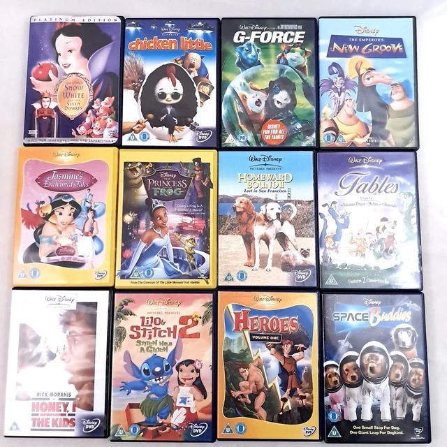 DISNEY ANIMATED KIDS Childrens Film DVD Bundle x 12 Snow White, Chicken ...
