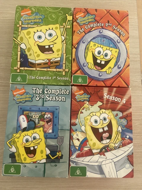 SPONGEBOB SQUAREPANTS - Complete Season Series 1-4 Region 4 PAL DVD ...