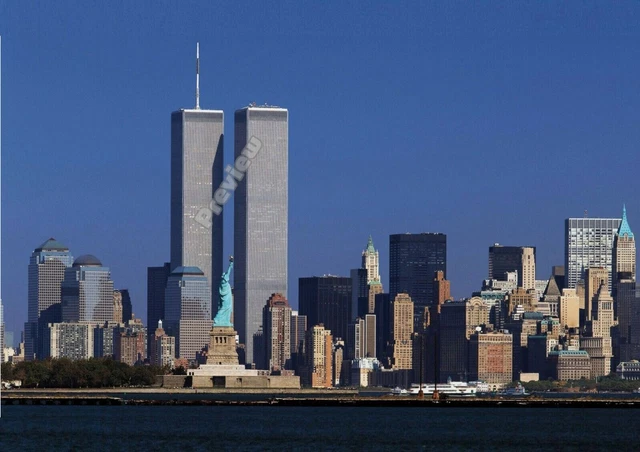 THE TWIN TOWERS of Lower Manhattan World Trade Center Poster Wall ...