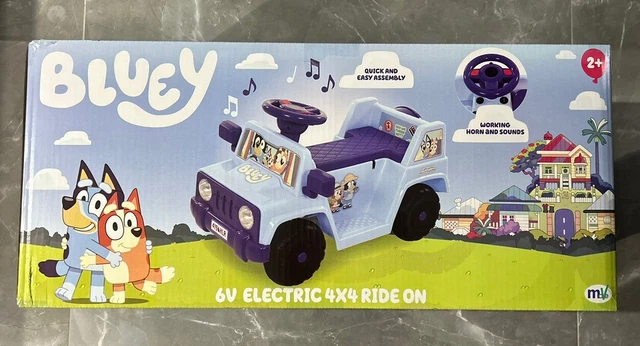 BLUEY SIT ON 6V Electric 4X4 Jeep With Sounds Top Speed 2.5km/h VERY ...