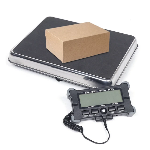 LARGE HEAVY DUTY Digital Shipping Postal Parcel Scale 440 Lbs Stainless ...
