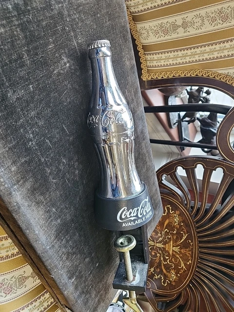 GENUINE COCA COLA Coke Bottle Chrome Counter Clamp Bar Mounted Pub Bottle Opener £15.00 ...