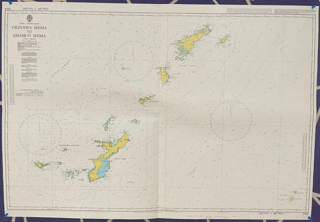 AMIRAUTÉ 2024 JAPON Nansei Shoto Okinawa Shima Pour Amami O Carte Chart ...