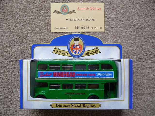 OXFORD RT013 AEC Routemaster Bus Western National Butlins MIB COA 1:76 ...