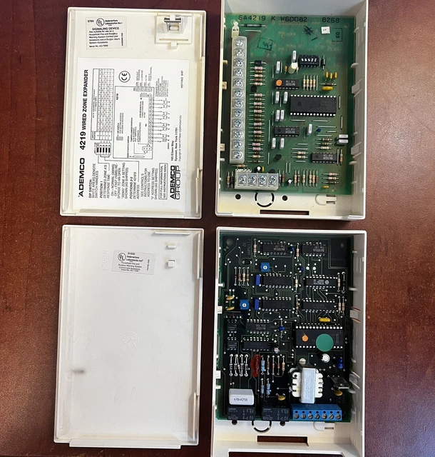 HONEYWELL/ADEMCO 4219 WIRED 8 Zone Expander & 4285 Voice/Phone Access ...