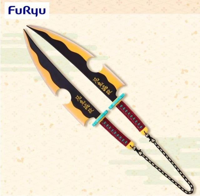 DEMON SLAYER TENGEN Uzui Nichirin Sword Figure Set 50cm FuRyu Anime toy ...