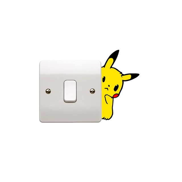 POKEMON PIKACHU DECAL Sticker Skin Car Bumper Window 3DS Switch ...