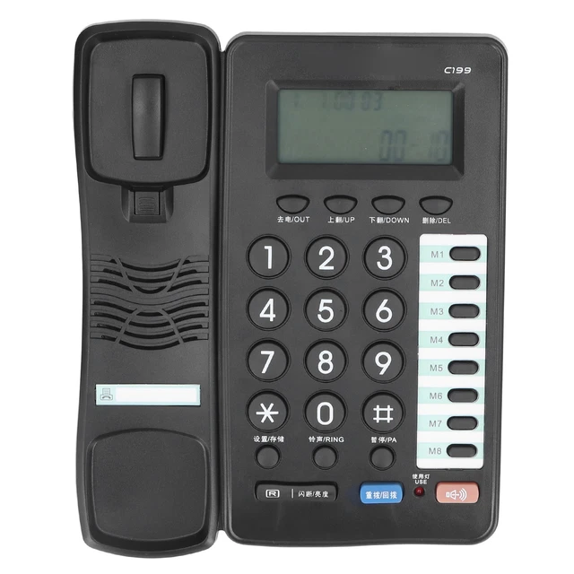 HOME LANDLINE PHONE Wired Phone Call Voice Announcement £28.81 ...