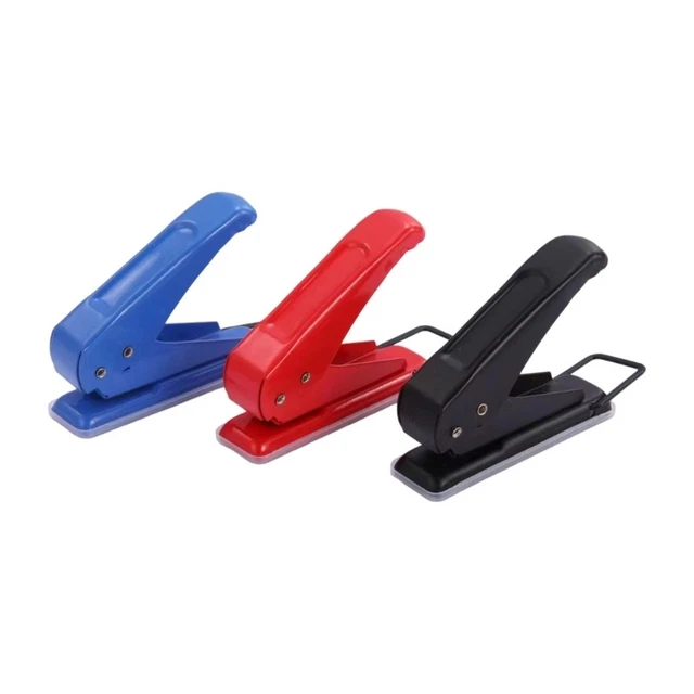ERGONOMIC GRIP SINGLE Hole Puncher 1/4Inch 6mm Heavy Duty Metal Paper ...