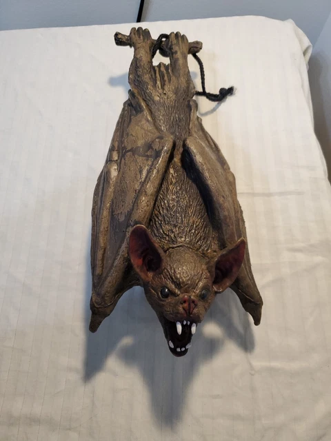 VINTAGE RUBBER 15& Vampire Bat Large Hanging Horror Prop Halloween ...