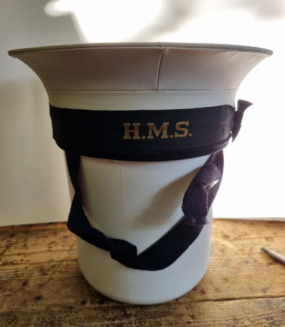 VINTAGE GENUINE ROYAL Navy Hms Ratings Cap £25.00 - PicClick UK