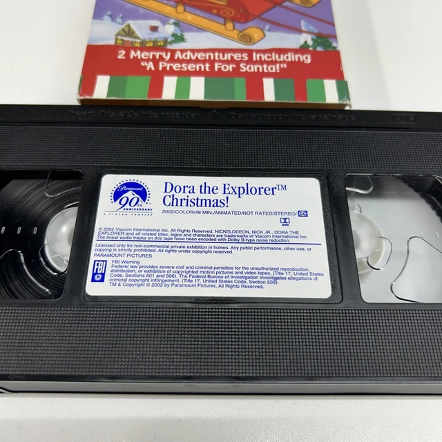 DORA THE EXPLORER Christmas! (2002, VHS) Nick Jr Holiday Works 2 ...