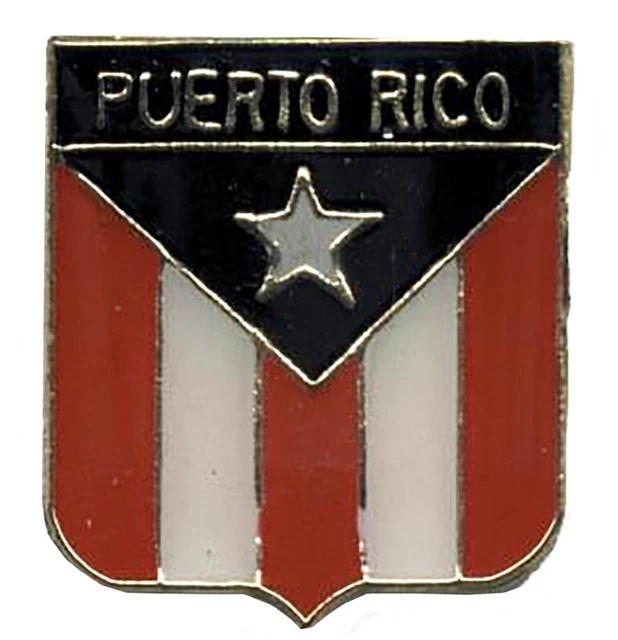 PUERTO RICO BANDERA Escudo Bicicleta Moto Sombrero Tapa Pin de Solapa ...