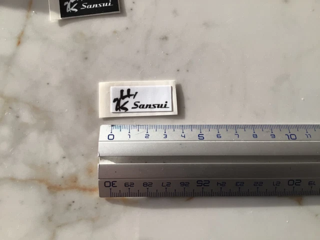 STICKER EMBLEM Badge Sansui logo Amplifier Ampli Tube Platine Tuner ...