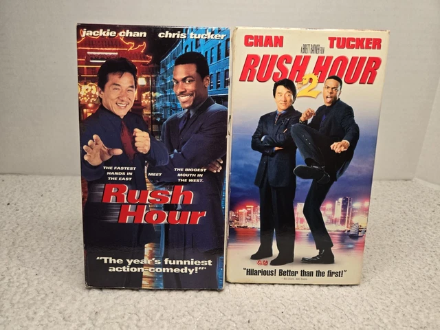 RUSH HOUR (VHS, 1998) & Rush Hour 2 (VHS, 2001) Comedy Chris Tucker ...