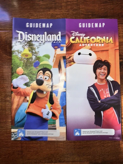 CARTES GUIDES DISNEYLAND & DCA janvier 2024 Dingo Big Hero 6 Bay Max ...